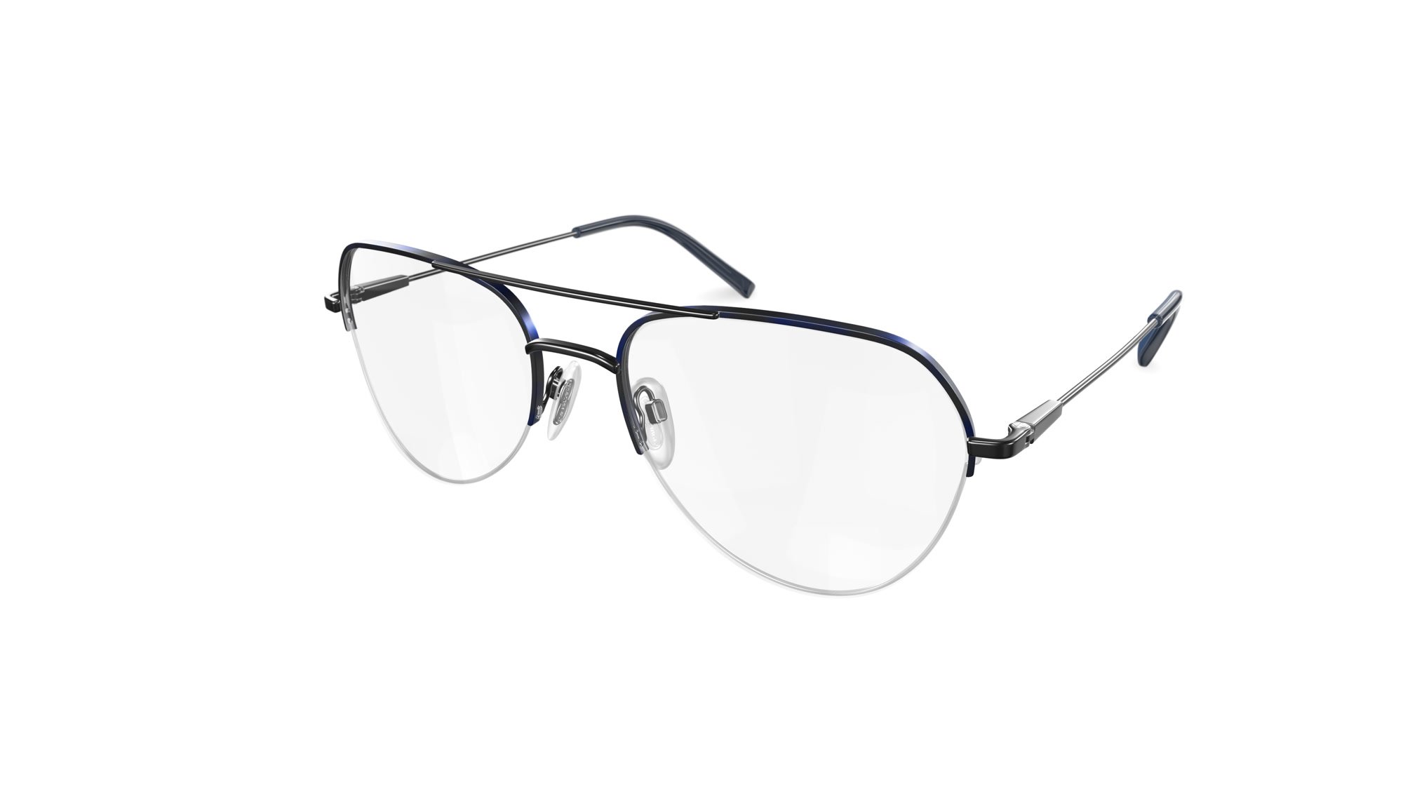 Specsavers Men's glasses QUENTIN | Gunmetal Aviator Metal Stainless ...